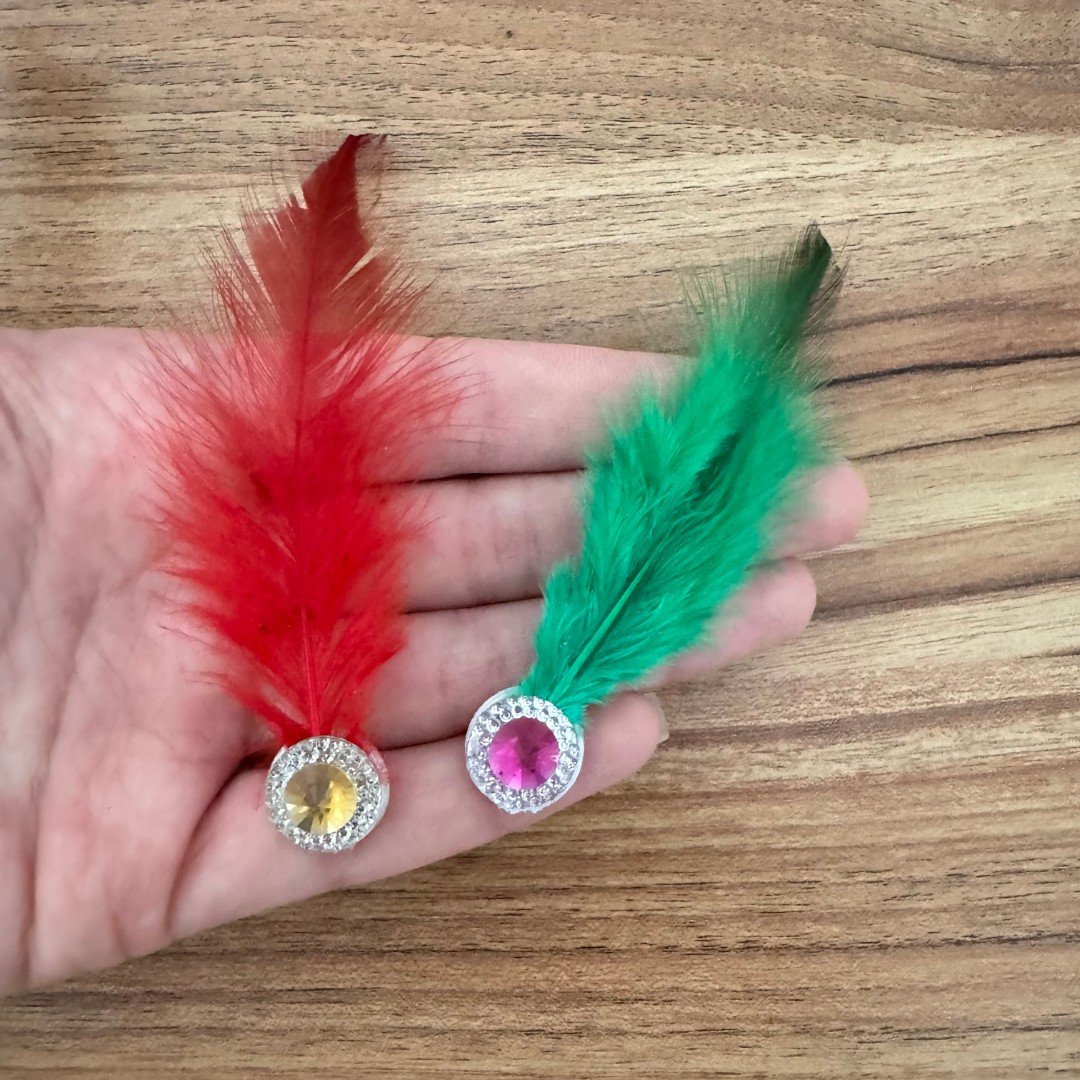 Adesivo Plumas Carnaval - 10 un sortidas